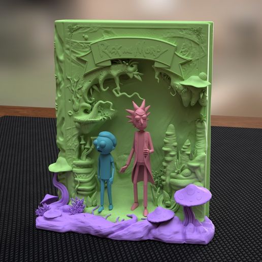 🛸 Rick and Morty・ STL File for 3D printing・Cults