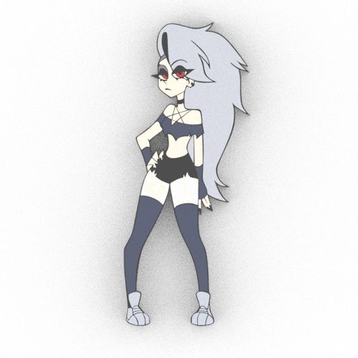 STL file Human Loona helluva boss ♀️ ・3D printing design to download・Cults