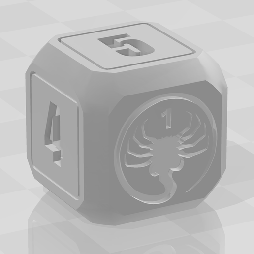 👽 Alien RPG Stress Dice 3D Model for Tabletop Gaming・ STL File for 3D ...