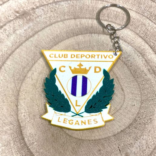 Archivo STL Llavero CD Leganés / CD Leganés keychain 💽 (3MF)・Objeto ...