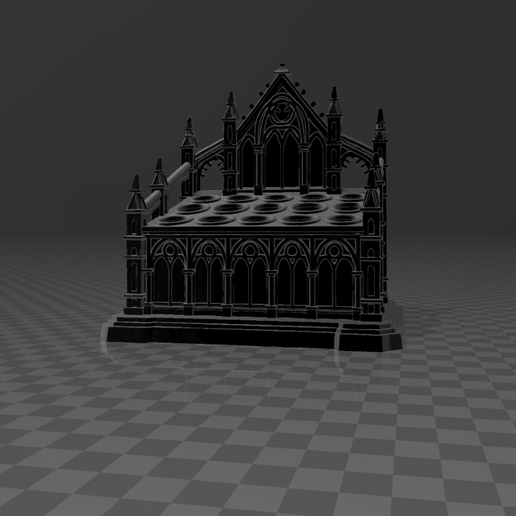 🕯️ GOTHIC INK CUP HOLDER - DETAILED GOTHIC ARCHITECTURE STYLE INK CUP ...