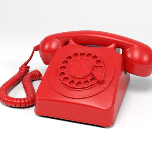 📞 Telephone from the 80s・ STL File for 3D printing・Cults
