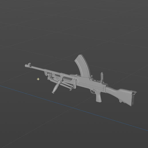 🔫 British "Bren" MK2 machine gun digital model material・ OBJ File for ...