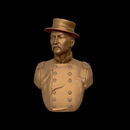 👤 General Philip Sheridan bust sculpture 3D print model・ STL File for ...