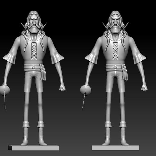 🏴‍☠️ McGuy - Whitebeard pirates - One piece・ 3D File for 3D printing・Cults
