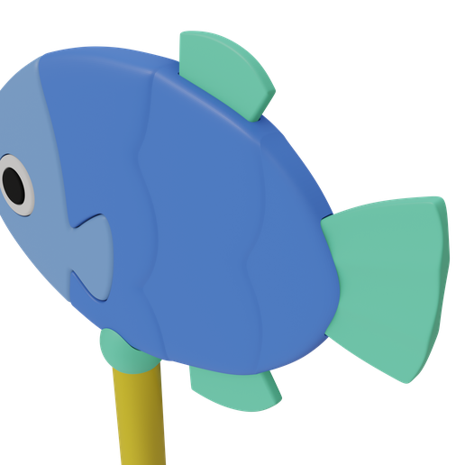 🐠 Animal Crossing Fish Wand Replica Prop・ 3D File for 3D printing・Cults