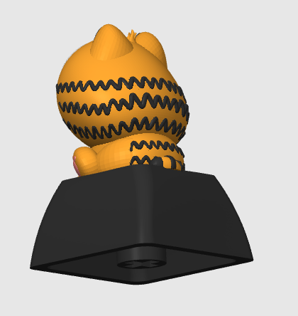 Archivo STL Garfield KeyCap 🎨 ・Plan para descargar y imprimir en 3D・Cults