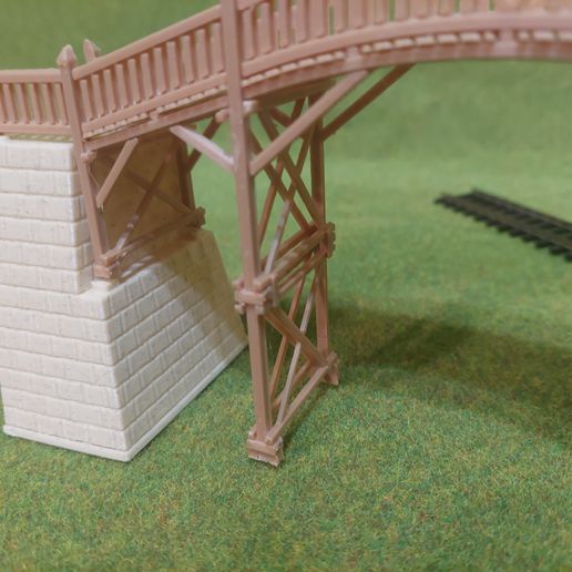 🪵 [ZM H0 scale] Wooden arched footbridge (FDM)・ STL File for 3D ...