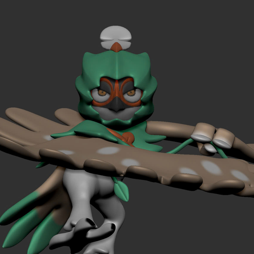 🐉 Decidueye (Spirit Shackle) 3D Print Model - STL for 3D Printing・ STL ...