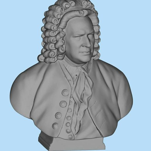 STL file Bust Johann Sebastian Bach 👤 ・3D printing template to download ...