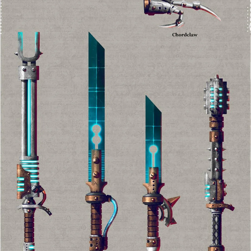 ⚔ Warhammer 40K Transonic Razor Prop (AdMech)・Free 3D File for 3D ...