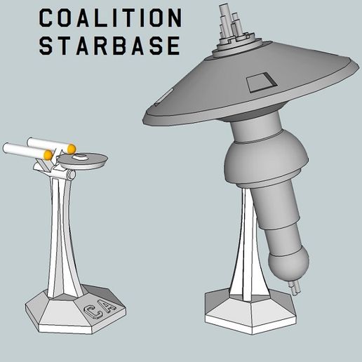 🖖 MicroFleet Starbases and Outposts Pack・ 3D File for ・Cults