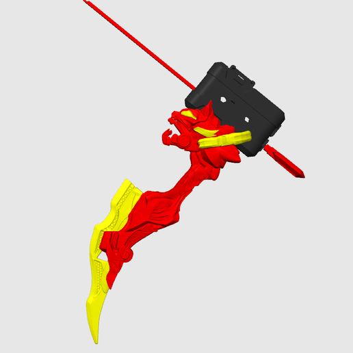 🐺 Beyblade X Grip No.1 Sentai Gozyuger・Archivo STL para Impresión 3D・Cults