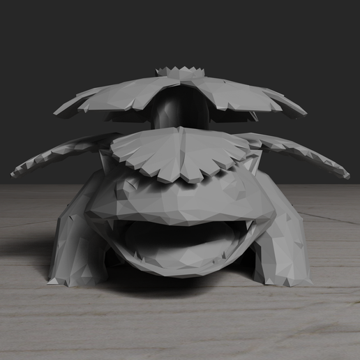 🐉 Venusaur - Low poly・Free STL File for 3D printing・Cults