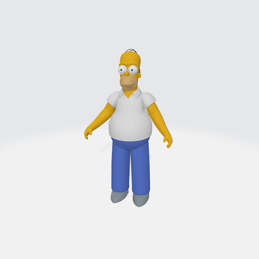 👾 Homer Simpson - 3d model with texture・ STL File for 3D printing・Cults
