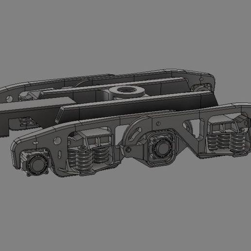 STL file railway bogie type UVZ-9m H0 1/87 Scale 🛤️ ・3D printer design to download・Cults