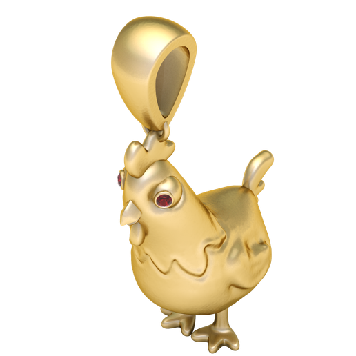 STL file ROSTER PENDANT 3D PRINTABLE MODEL 🔑 (OBJ)・3D printable model ...