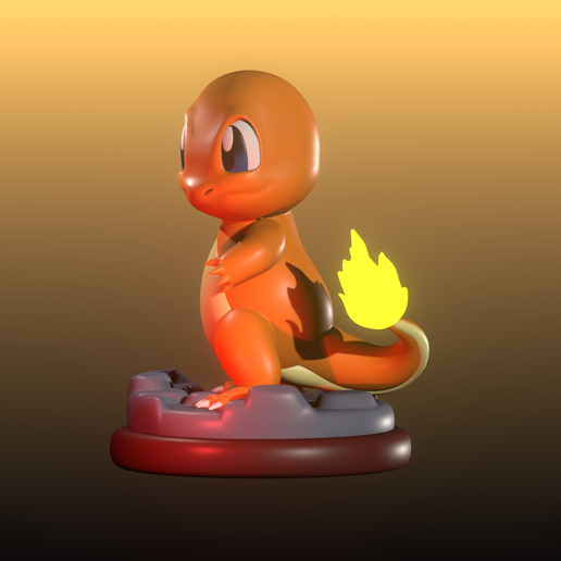 STL file Charmander (pokemon) STL 🐉 ・3D print design to download・Cults