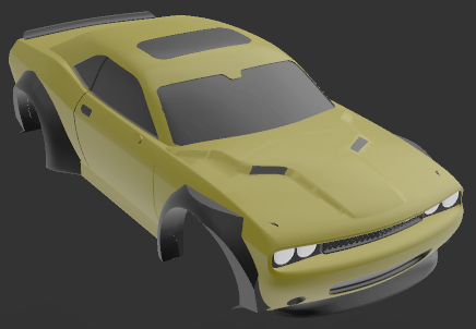 3D file Dodge challender RC body 🚗 ・3D print model to download・Cults
