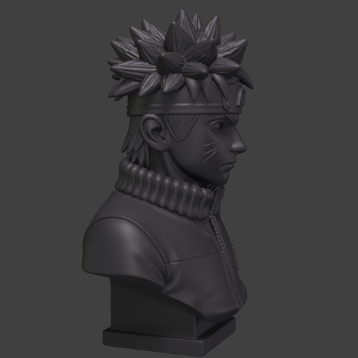👤 Naruto Uzumaki Bust - STL Model for 3D Printing・ STL File for 3D ...