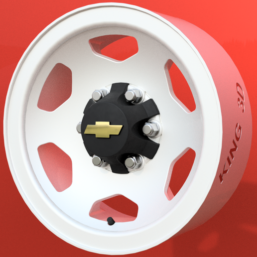 🛞 STL WHEEL CHEVROLET D20・ STL File for 3D printing・Cults