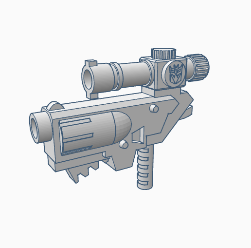 🔫 Blokees Classic Megatron Gun Transformers・ STL File for 3D printing・Cults