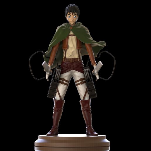 🇯🇵 Eren "Attack of the Titans".・Free STL File for ・Cults