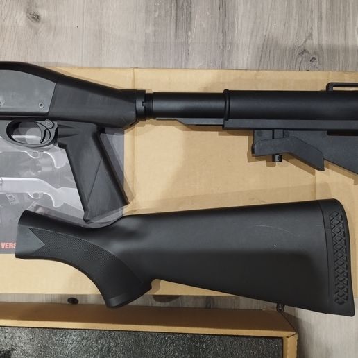 STL file Cyma M870 (CM350) AR stock mount 🔫 ・3D printable model to ...