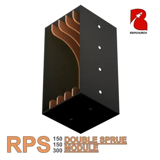 Archivo 3D RPS 150-150-300 double sprue module 🎨 ・Objeto imprimible en 3D para descargar・Cults