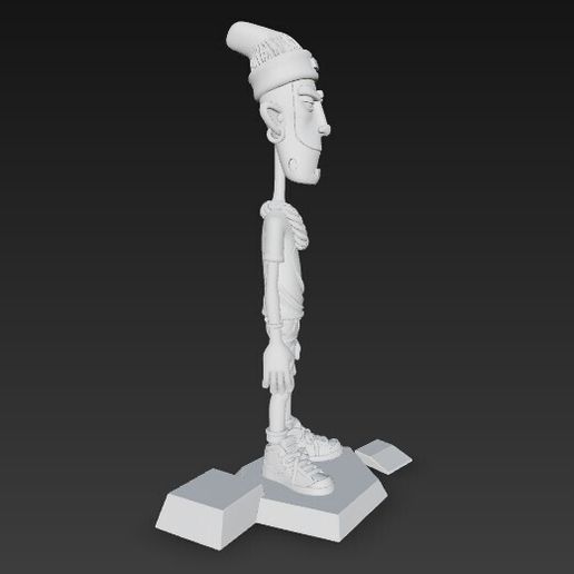 🦸 3D Printable Modern Urban Youth Figure – Minimalist Street Style・ STL ...