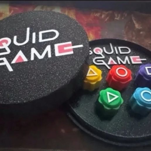 🔺🦑 Gonggi game with its own box! 🦑🔺・ STL File for 3D printing・Cults