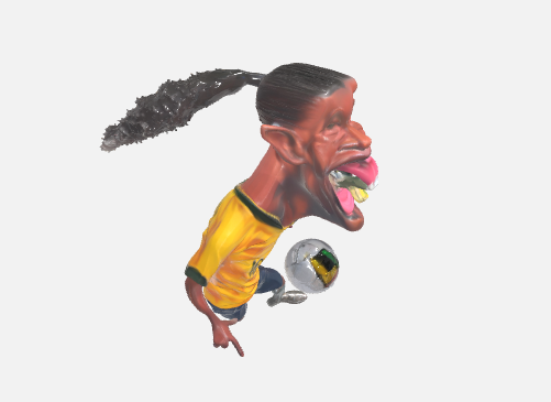 👤 Ronaldinho – Cartoon Figure・Archivo OBJ para Impresión 3D・Cults