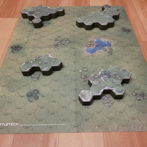 🗺️ BATTLETECH TERRAIN MAP OPEN TERRAIN #3 (BATTLETECH MAP PACK ...