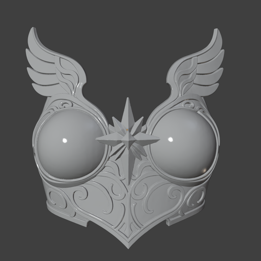 🎭 Sophia's Angelic Bra Armor・ STL File for 3D printing・Cults