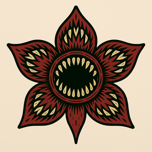 💐 Demogorgon Charm Stranger Things Flower Monster・ STL File for 3D ...
