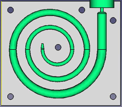 STEP file Coil-Worm Single Cavity Soft Plastic Fishing Lure Mold 🎣 ・3D ...