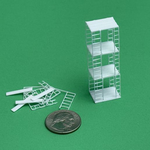 🏠 SCAFFOLDING 1:87 HO SCALE・Free 3D File for ・Cults