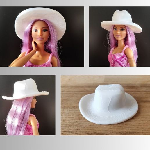 🎩 Hat for Barbie Doll・ STL File for 3D printing・Cults