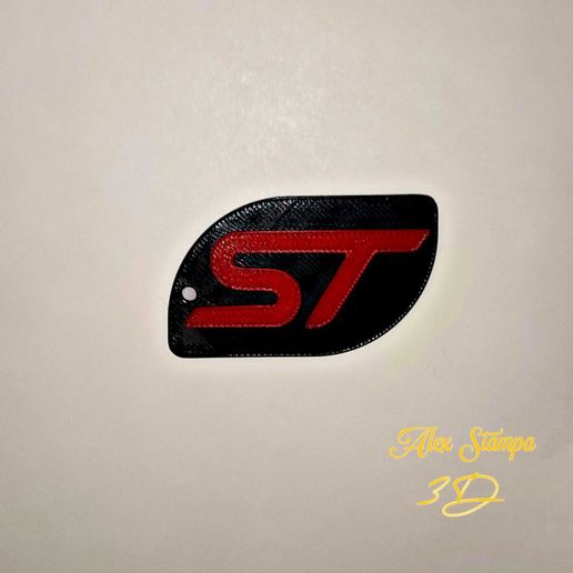 🚙 Ford ST keychain Two-Color・ 3MF File for 3D printing・Cults