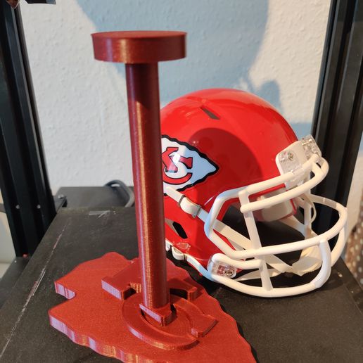 🪖 Riddell Mini Helmet Stand (Kansas City Chiefs)・ STL File for 3D ...