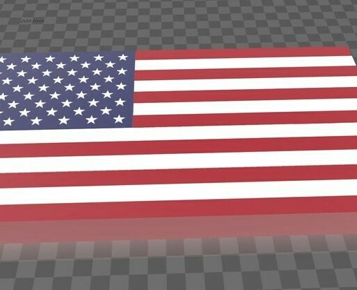 🎨 Multi Color American Flag・Free 3D File for ・Cults