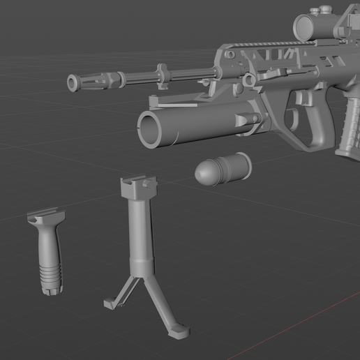 🗺️ Australian EF88 rifle digital model material・ OBJ File for 3D ...