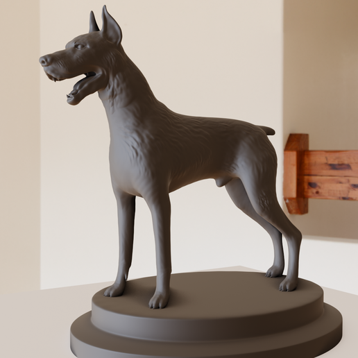STL file doberman barking stl 🐕 ・3D printer design to download・Cults