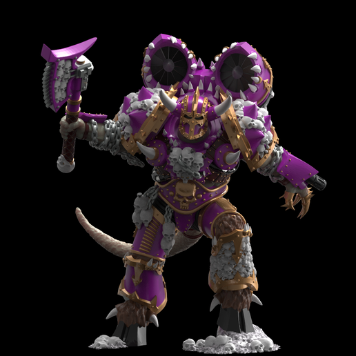 🩸 Demonic Blood Butcher Nobility with jetpack for wings fan 3d art・ STL ...