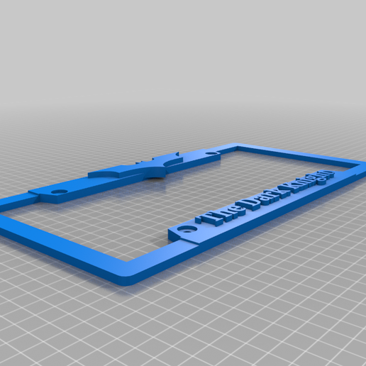 Archivo 3D gratuito Marco de matrícula del Caballero Oscuro 🦷 ・Idea de ...