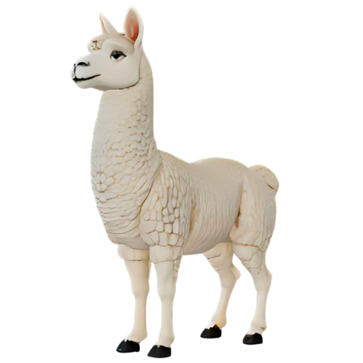 🦙 Realistic Llama・ STL File for 3D printing・Cults