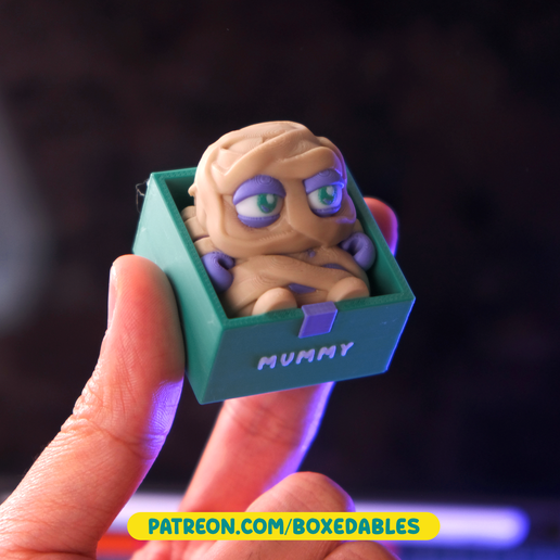 👻 Mummy - Boxedables [Original Art]・ STL File for 3D printing・Cults