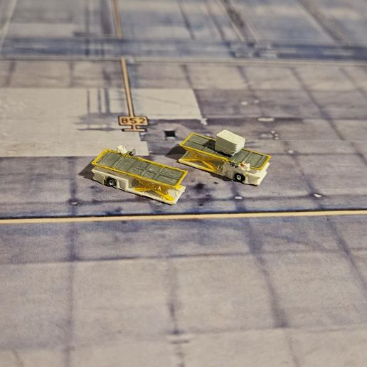 🌆 1/400 Scale Airport ULD Loader・ STL File for 3D printing・Cults