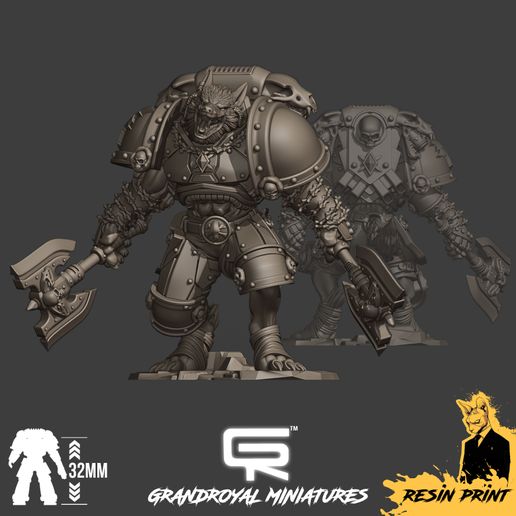 🛰 20 PCS SPACE WOLVES WEREWOLVES TROOPS POSE 1-20 MEGA PACK -1-・ 3D ...