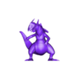 STL file Pokemon - Haxorus with 2 different poses・3D printer model to ...